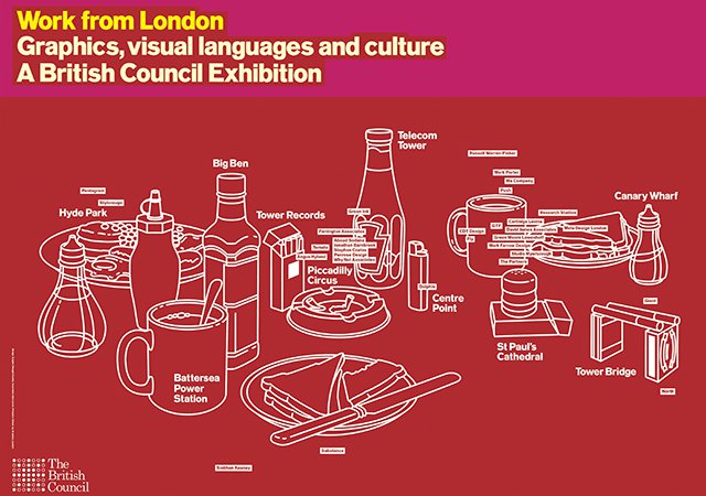 British Council – Work from London, 1996 (Poster) | Graphic Thought ...